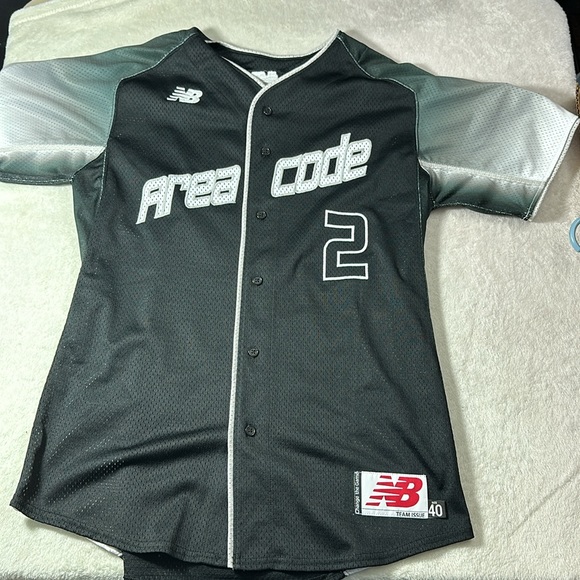 New Balance | Shirts | New Balance Area Code Baseball Jersey Size 4 ...